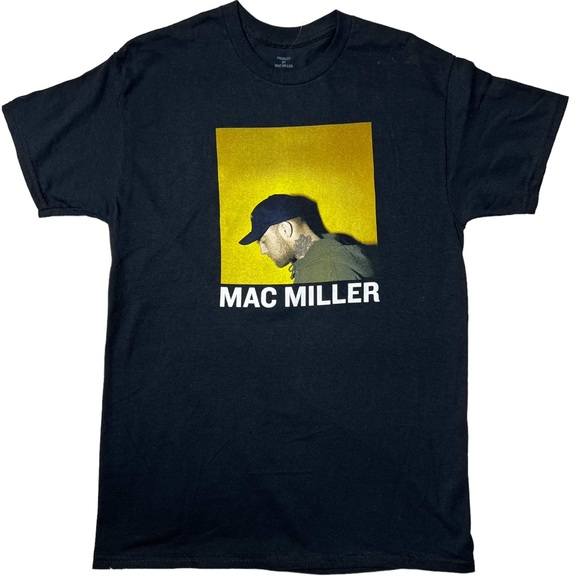 Mac Miller | Shirts | Nwot Mac Miller Profile Picture Graphic Tshirt In ...